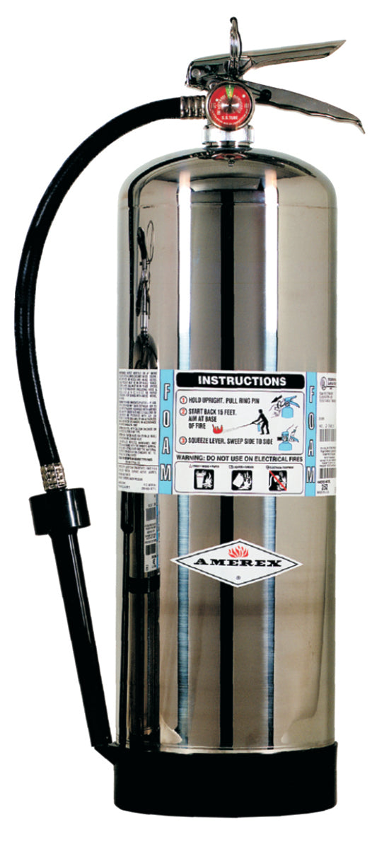 Amerex 250X 2.5GAL AFFF & FFFP PREMIX FOAM HAND PORTABLE Fire Extingui ...