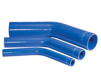Flexfab 7896-250 7896 BLUE 45deg SILICONE ELBOWS, 2.5 ID, 8.15 IN — Cobalt Industrial
