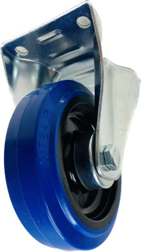 Colson (169) E529RB 5" RIGID ELASTIC BLUE RUBBER WITH ROLLER BEARING ...